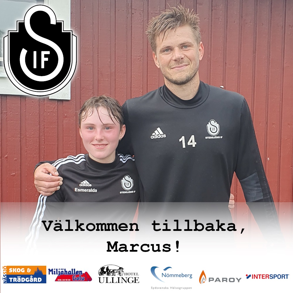 Välkommen tillbaka, Marcus! / Stensjöns IF - Svenskalag.se